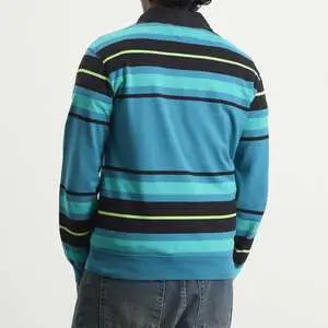 NO PROBLEMO Striped Rugby Shirt