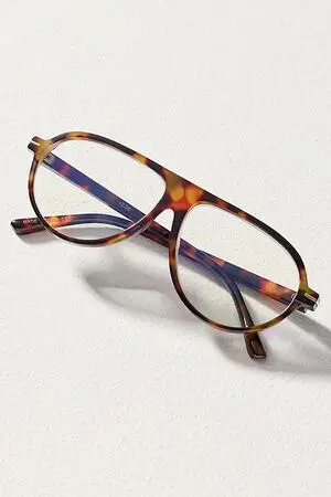 I-SEA Patterned Aviator Eyeglasses - Tortoise