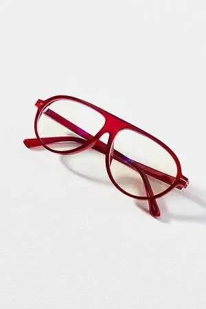 I-SEA Patterned Aviator Readers - Wine