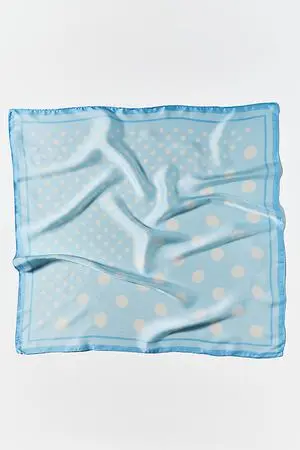 CELANDINE Patterned Hair Scarves Set Of 2 - Light Blue