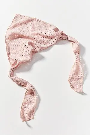 Anthropologie Eyelet Hair Scarf - Pink