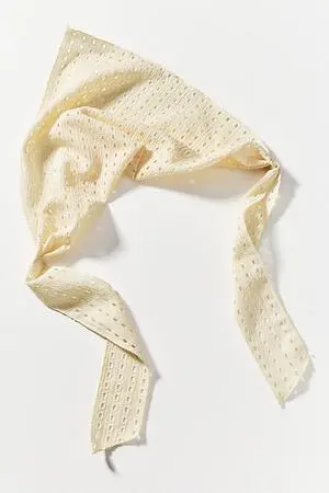 Anthropologie Eyelet Hair Scarf - Yellow