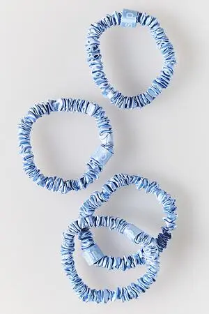 Slip Slip Skny Scrunchies Set Of 4 Cornflower