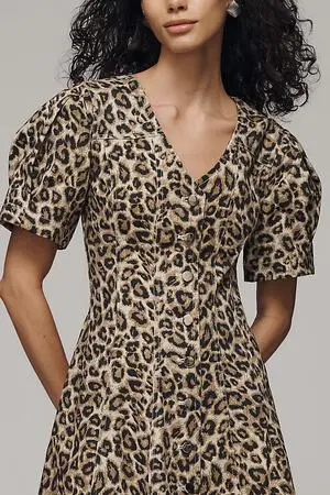 AROSE STUDIO Cotton Jessame Midi Shirt Dress