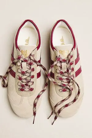 Gola Cleora Lace Up Sneakers - Bone/cerise