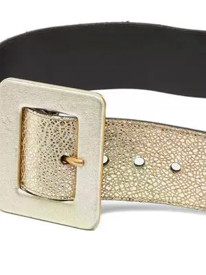Saint Laurent Square-buckle Leather Belt