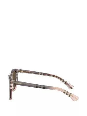 Burberry Square-frame Checked Sunglasses
