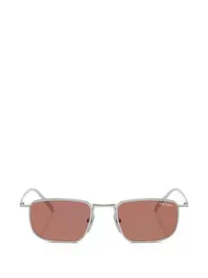 Prada Rectangle-frame Sunglasses - Silver