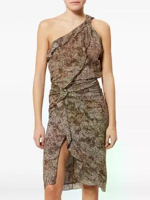 Isabel Marant Étoile Charlota Floral-pattern Midi Dress - Brown