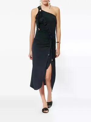 Isabel Marant Étoile Juliane One-shoulder Ruffled Midi Dress