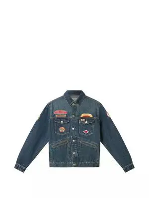 MARANT Jarvey Embroidered Denim Jacket - Blue
