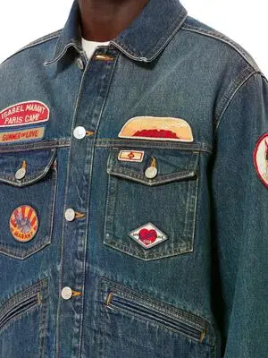 MARANT Jarvey Embroidered Denim Jacket