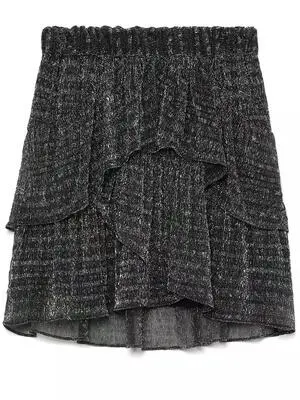 IRO PARIS Metallic-threads Mini Skirt - Black