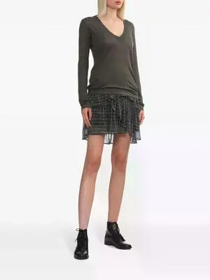 IRO PARIS Metallic-threads Mini Skirt
