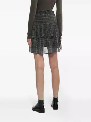 IRO PARIS Metallic-threads Mini Skirt