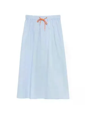 LE SARTE PETTEGOLE Drawstring Midi Skirt - Blue