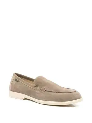 NEROGIARDINI Slip-on Leather Loafers - Neutrals
