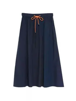 LE SARTE PETTEGOLE Drawstring Midi Skirt - Blue