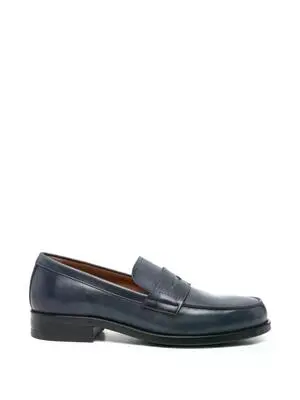 NEROGIARDINI Penny Leather Loafers - Blue