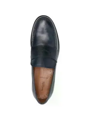 NEROGIARDINI Penny Leather Loafers - Blue