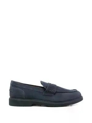 NEROGIARDINI Penny Leather Loafers - Blue