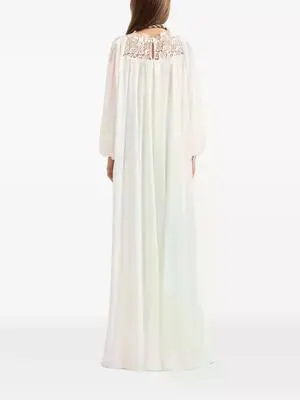 GEMY MAALOUF Guipure Long-sleeve Top