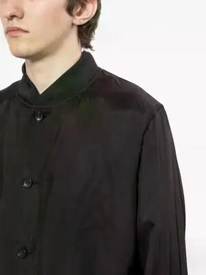 Comme Des Garçons Logo-print See-through Coat