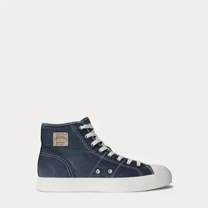 Ralph Lauren Ayers Canvas High-top Sneaker - Navy