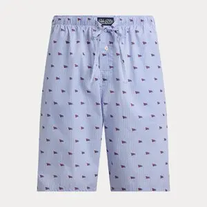 Ralph Lauren Print Cotton Sleep Short - Pennant Flag Stripe