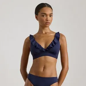Ralph Lauren Curved Mid-rise Bikini Bottom - Dark Navy