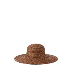 Ralph Lauren Logo Wide-brim Straw Sun Hat