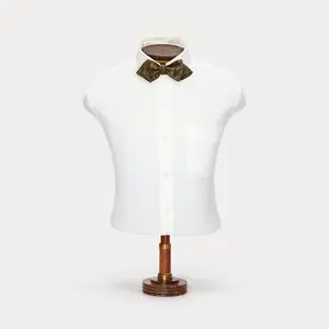 Ralph Lauren Paisley Linen Bow Tie - Brown