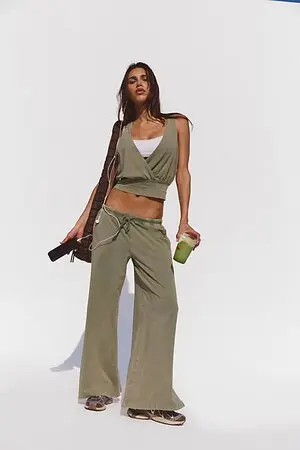 Free People Hot Shot V-neck Set - Terrain