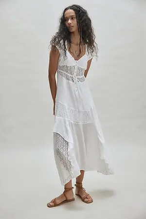 Free People Georgette Maxi Dress - Clean Ivory