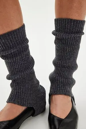 Free People Cut Out Legwarmers - Grey