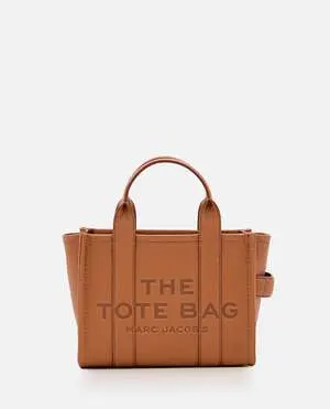 Marc Jacobs Small The Leather Tote Bag In Leather - Brown