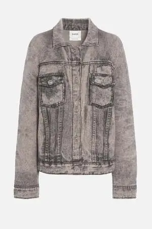 BARRIE Printed Denim Jacket - Grey