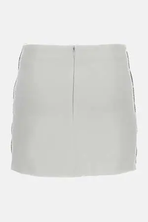 DES_PHEMMES Jewel Mini Skirt - Silver