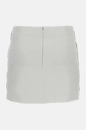 DES_PHEMMES Jewel Mini Skirt - Silver