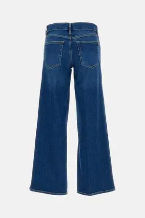 FRAME Low-rise Slim Wide-leg Jeans - Blu