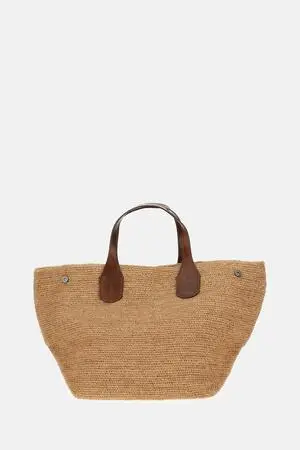 IBELIV Raffia Tote Bag - Beige