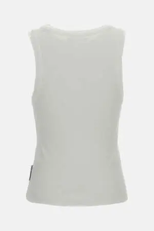 DES_PHEMMES Embellished Tank Top - White