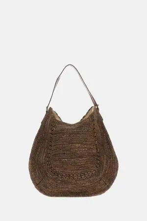 IBELIV Raffia Tote Bag - Brown