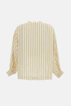CASEY & CASEY Striped Linen Blend Shirt