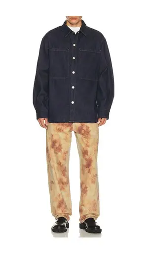 AGOLDE Atticus Shirt In . Also - Blue