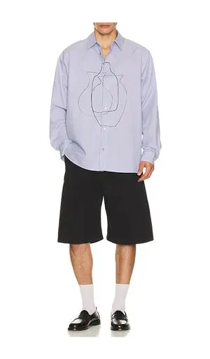 LE17SEPTEMBRE Printed Striped Shirt In . Also