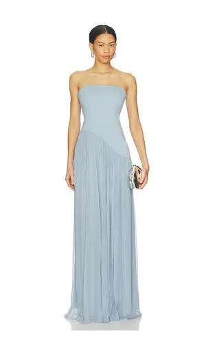 LOVERS AND FRIENDS Alice Strapless Gown - Blue