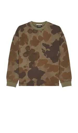 Scotch & Soda Printed Overdyed Sweatshirt