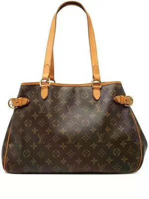 LOUIS VUITTON 2007 Monogram Batignolles Horizontal Tote Bag - Brown