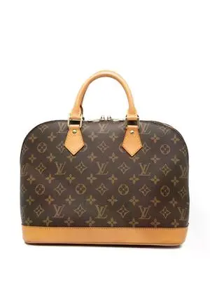 LOUIS VUITTON 2001 Monogram Alma Pm Handbag - Brown